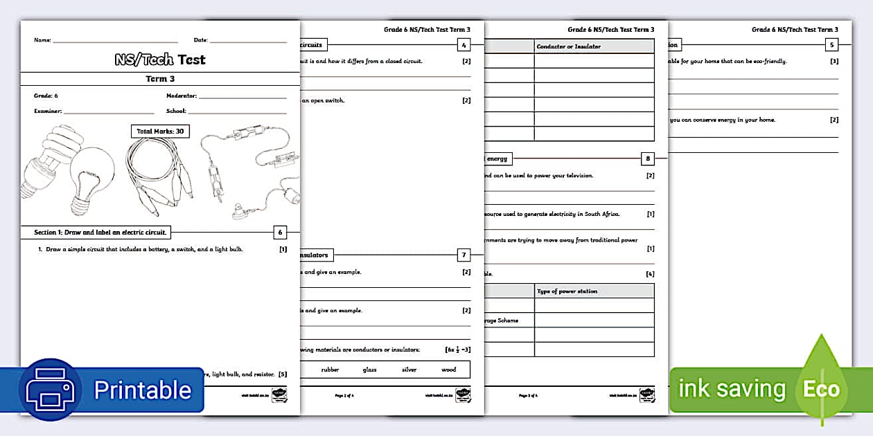 Natural Science And Technology Grade 6 Term 3 | Twinkl ZA