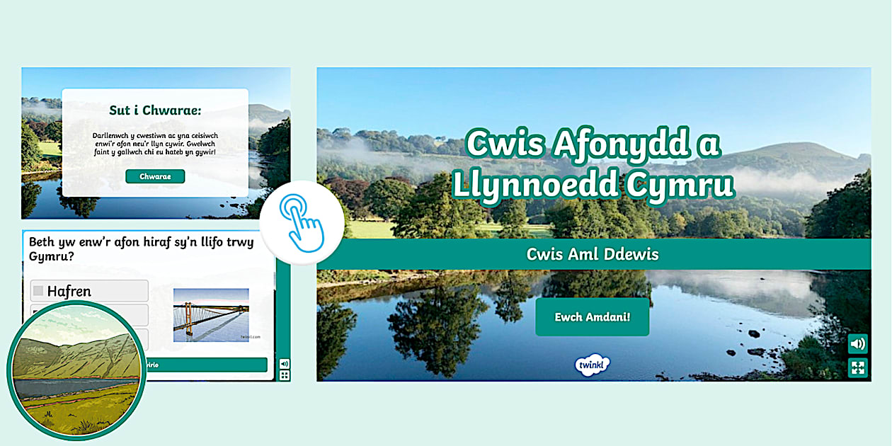 Afonydd a Llynnoedd Cymru: Cwis (teacher made) - Twinkl