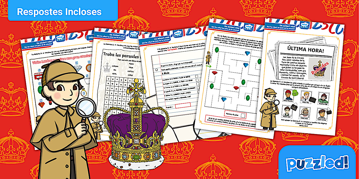 Joc de detectius: Un misteri reial - Twinkl Puzzled