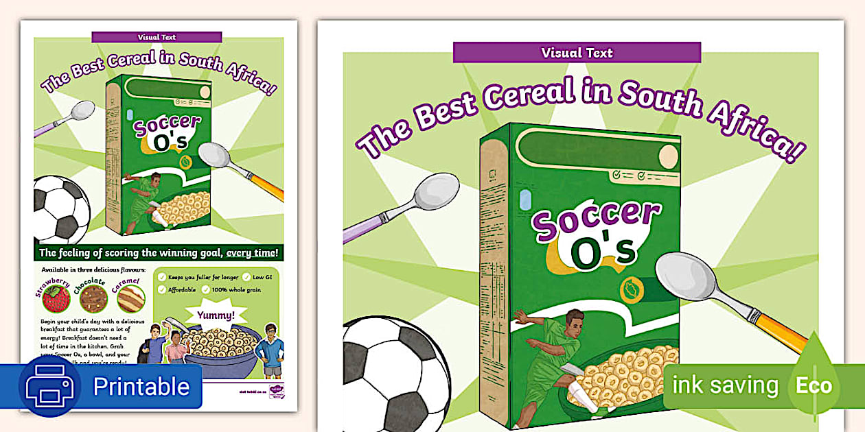 A Visual Text - Soccer O's (teacher made) - Twinkl