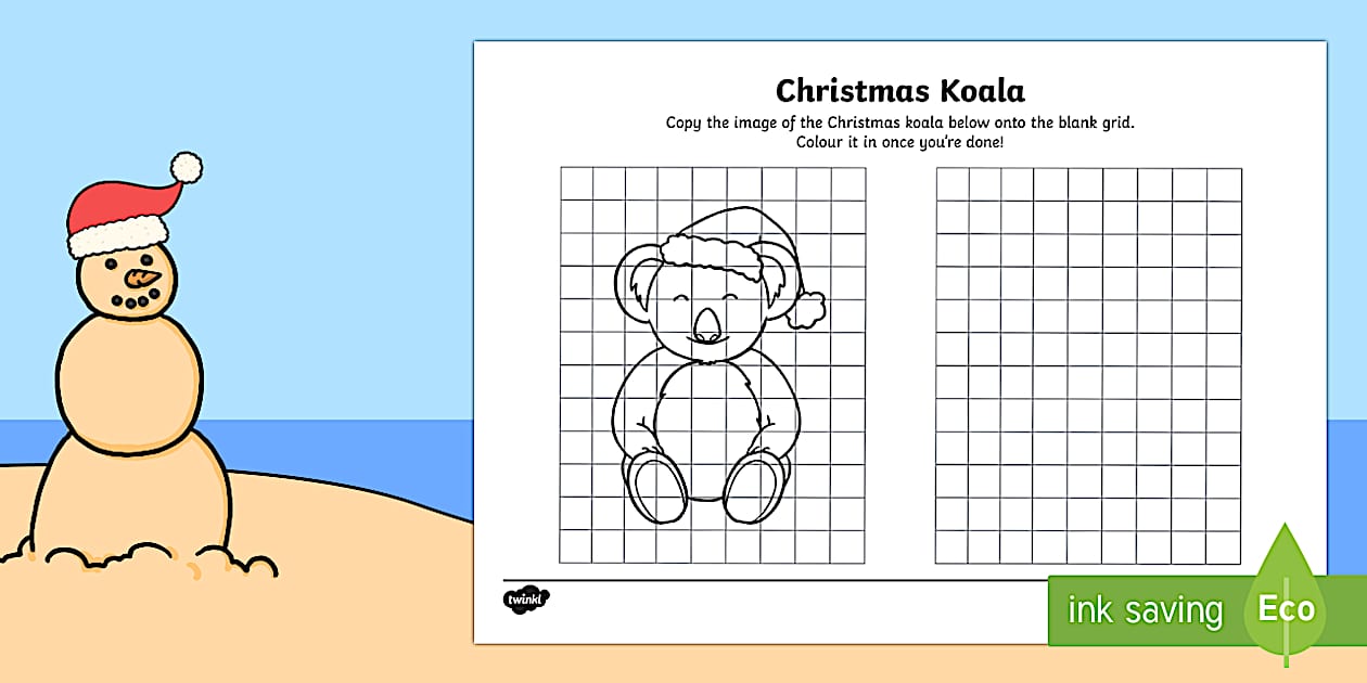 Copy the Christmas Koala Worksheet / Worksheet
