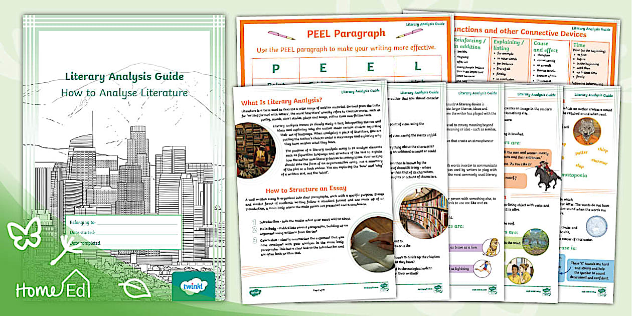 English Literature Analysis Guide (Teacher-Made) - Twinkl
