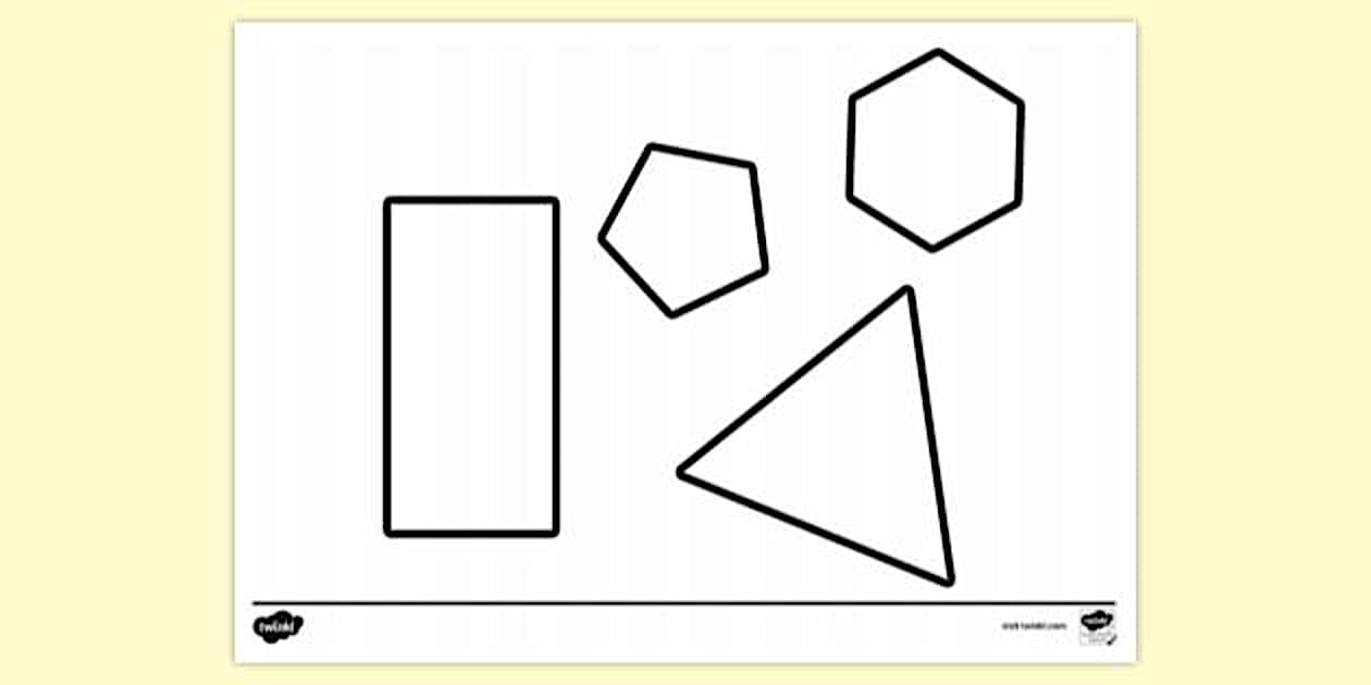 2D Shapes Colouring Page | Colouring Sheets (teacher made)