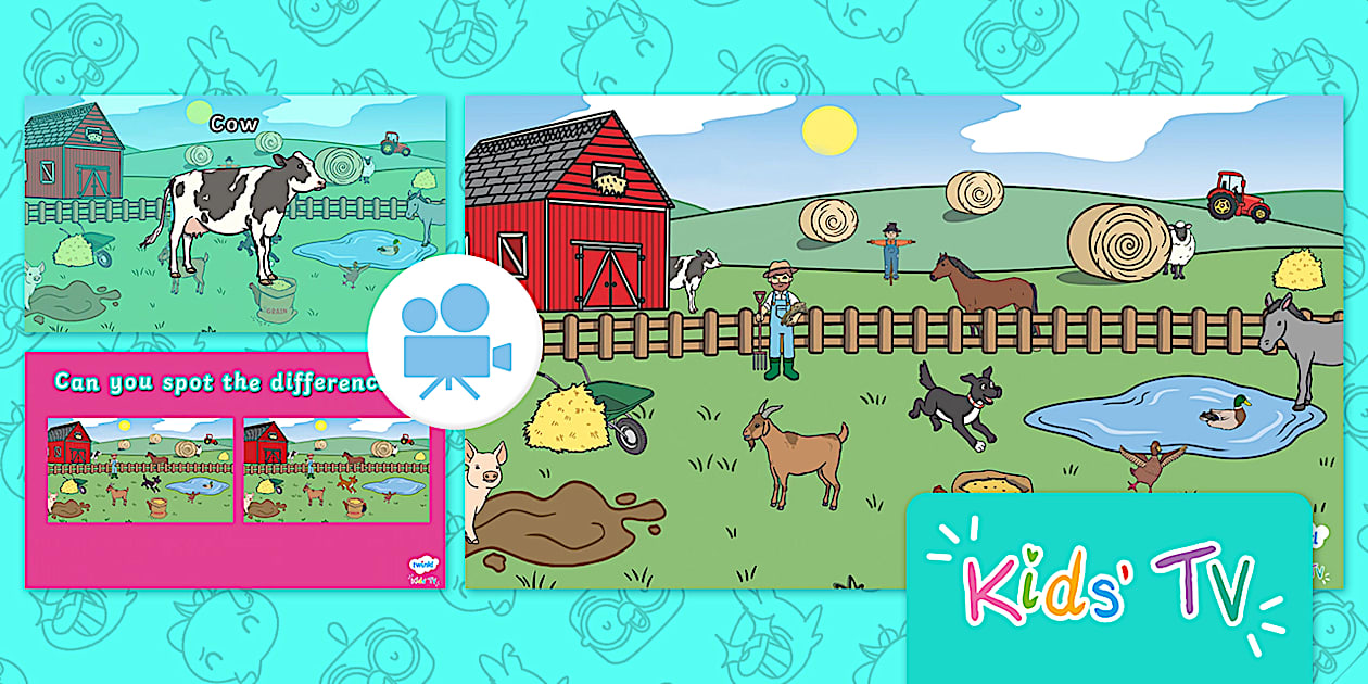 I Spy on the Farm Activities for Kids - Twinkl Kid's TV