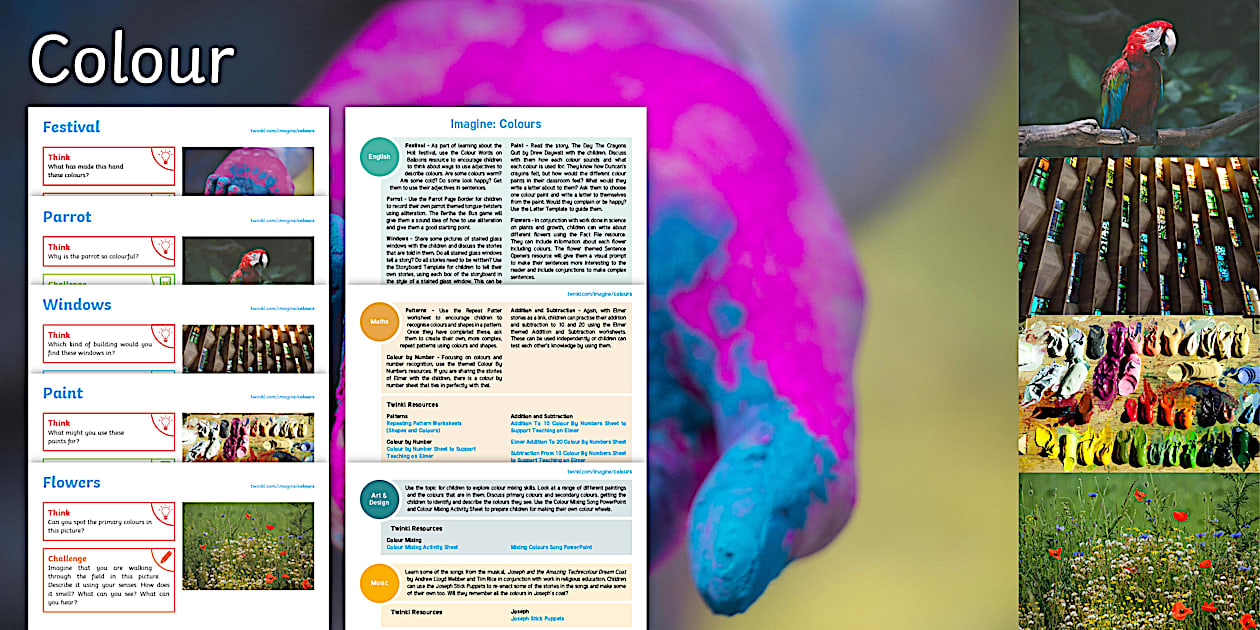 KS1 Imagine Colours Resource Pack | Imagine Morning Tasks