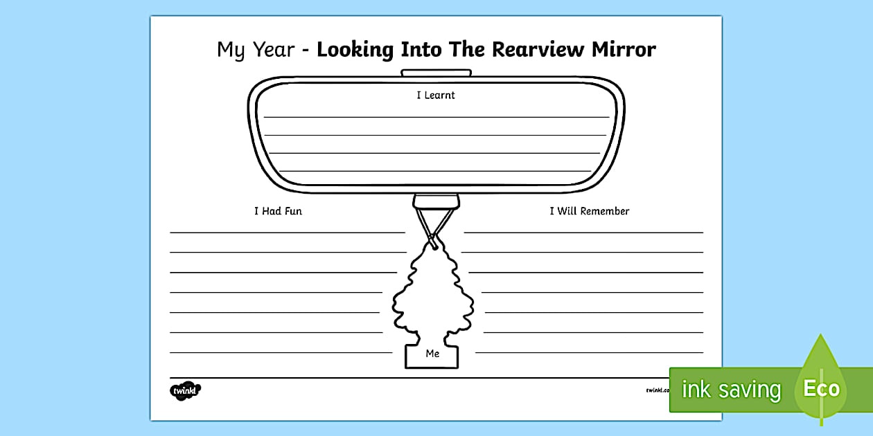 Reflecting on My Year Worksheet / Worksheet - Twinkl
