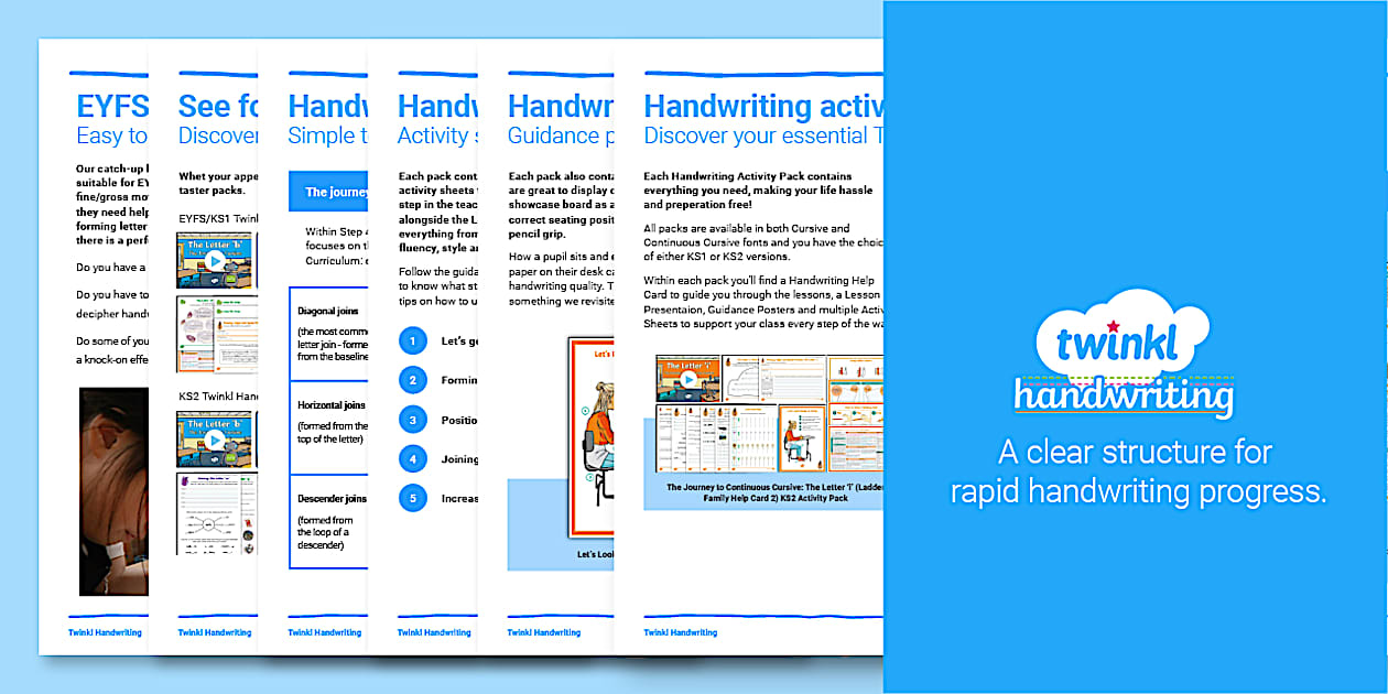 FREE! - Twinkl Handwriting Product Guide (teacher made)