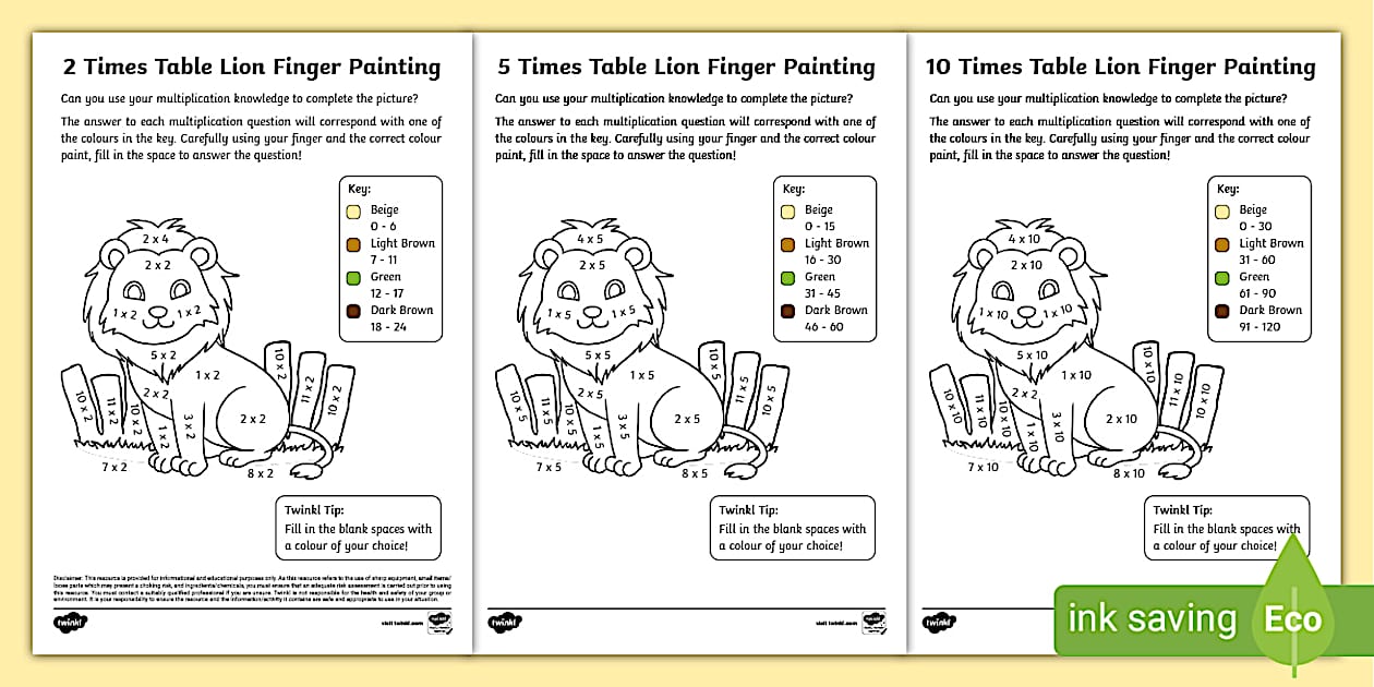 Lion Finger Painting Art Activity (teacher made) - Twinkl