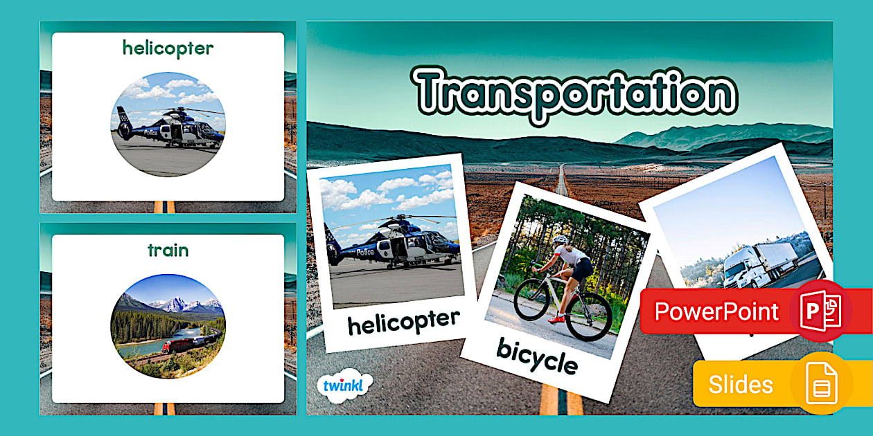 Kindergarten Transportation PowerPoint & Google Slides