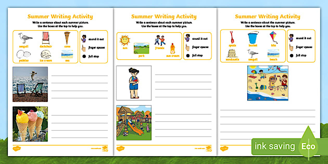 Summer-Themed Early Writing Activities | Writing Activities
