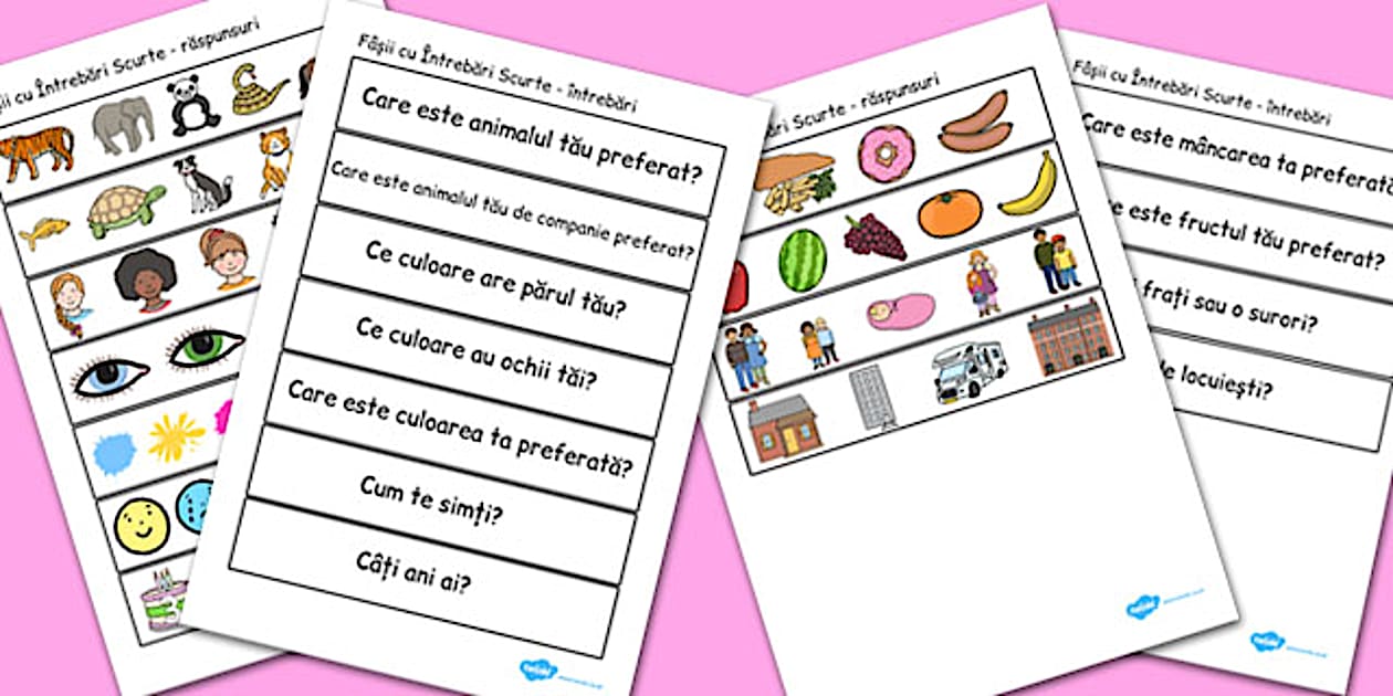 Fasii cu Intrebari (teacher made) - Twinkl