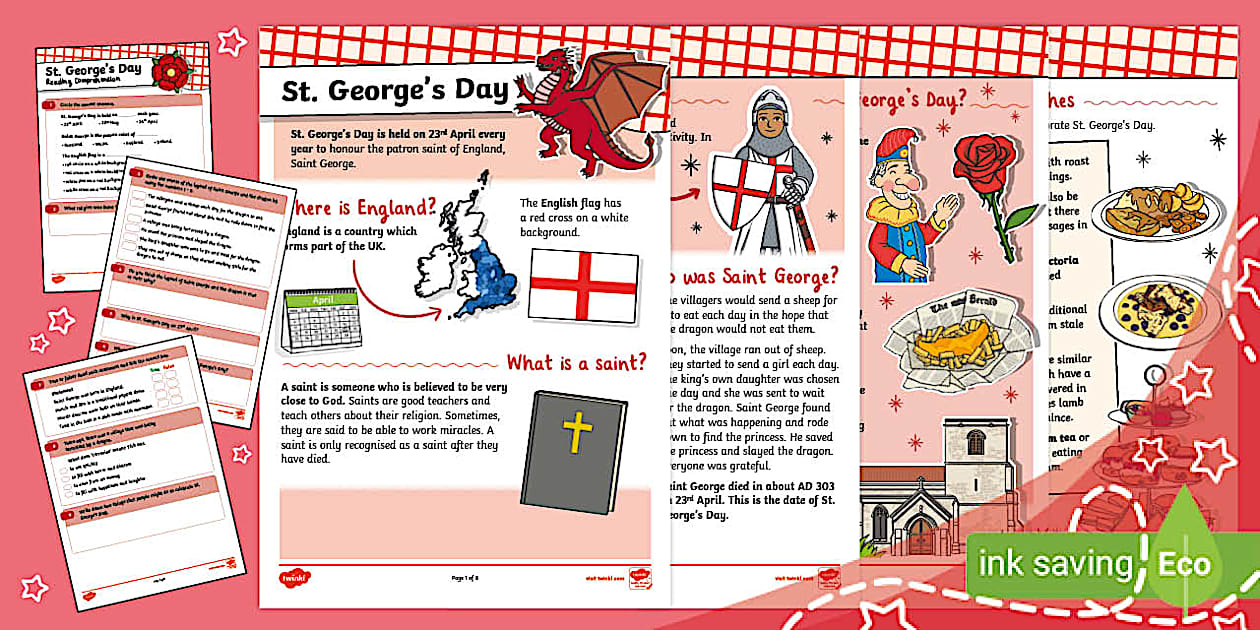 Saint George Reading Comprehension | Twinkl Parents KS2