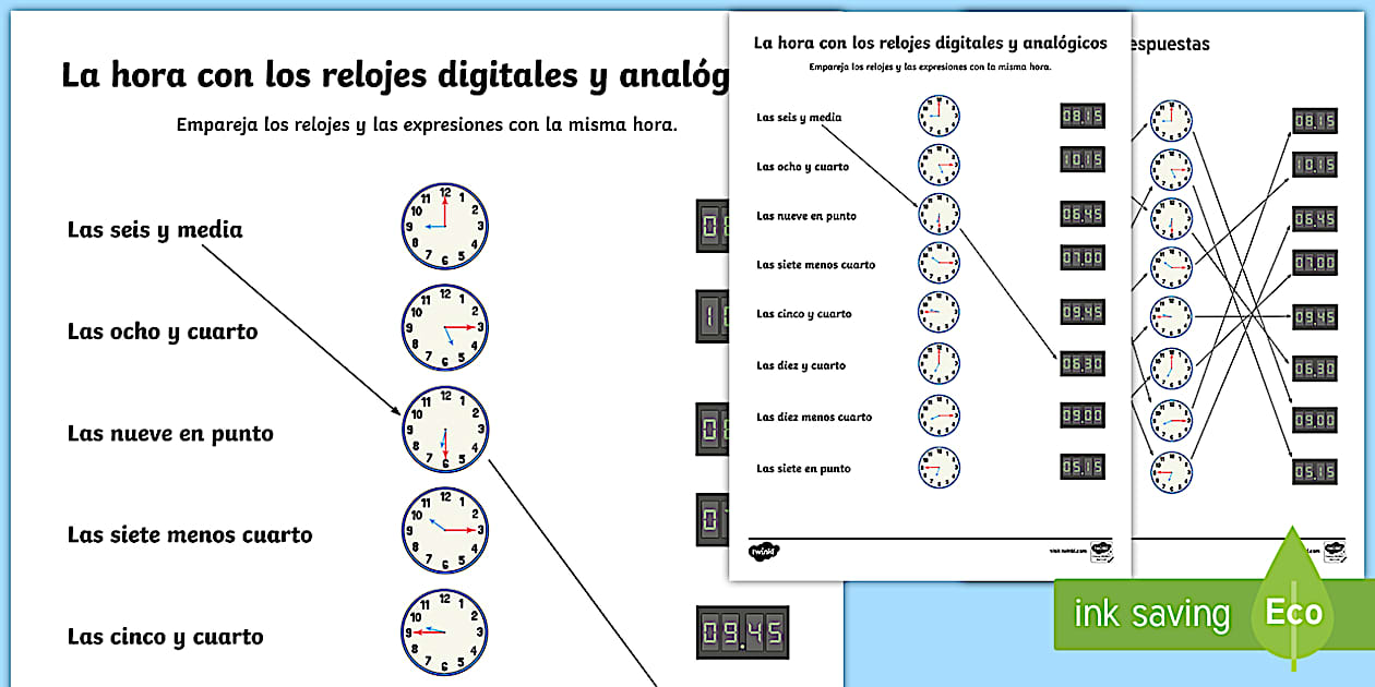 Digital and Analogue Clocks Worksheet / Worksheet - Twinkl
