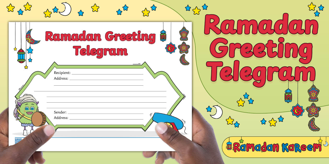 Congratulations on the Occasion of Ramadan Writing Activity