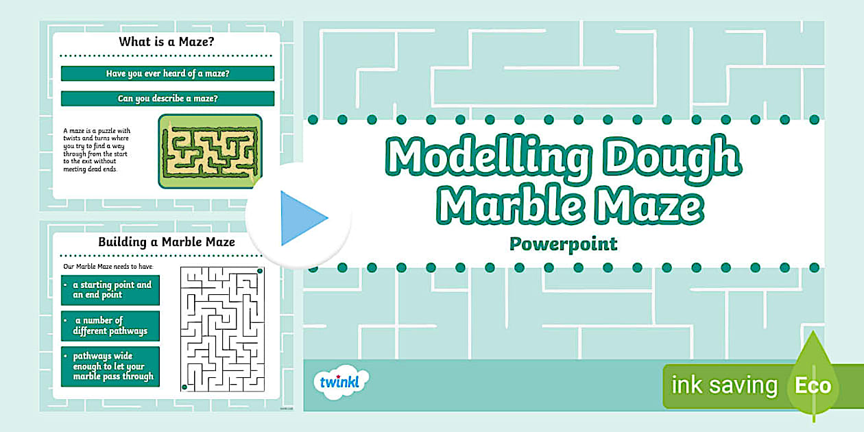 Design a Marble Maze STEM Powerpoint (Teacher-Made) - Twinkl