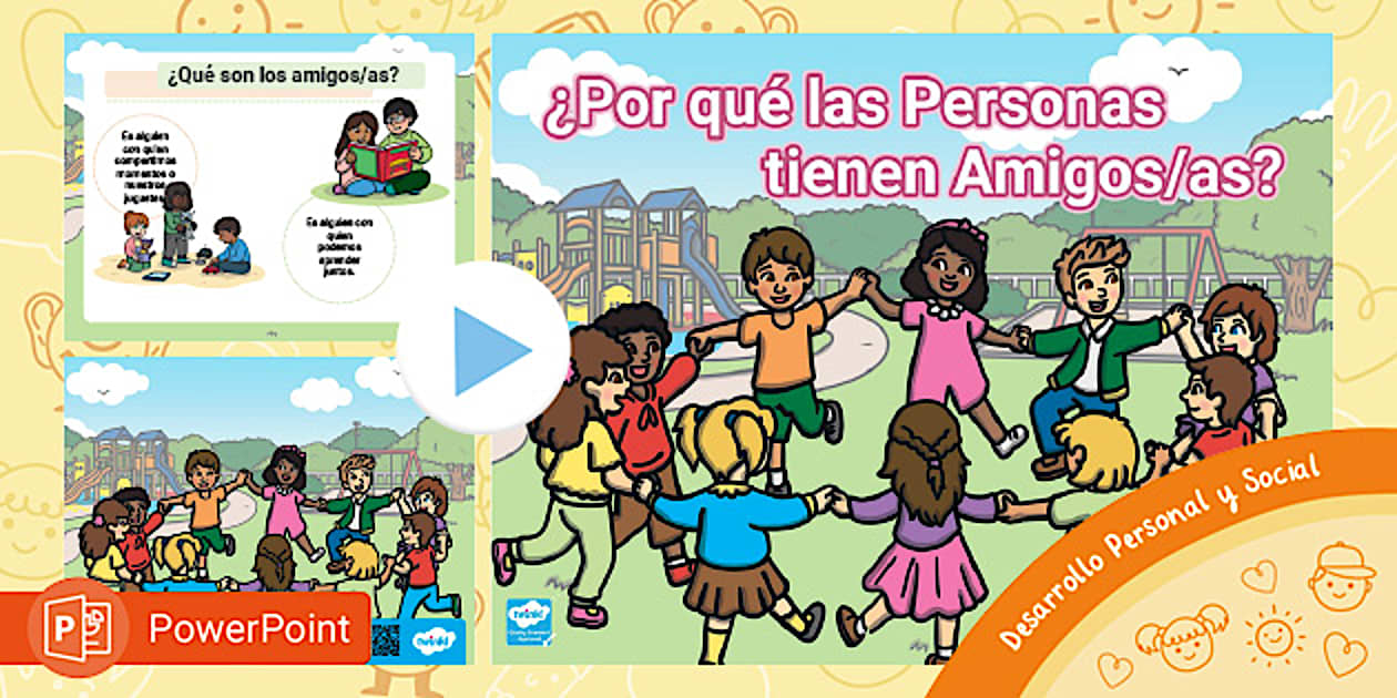 PowerPoint | Amistad | Amigos | Amigas | Prekínder | Kínder