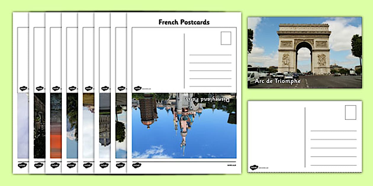 French Postcards | Primary Resources | Twinkl