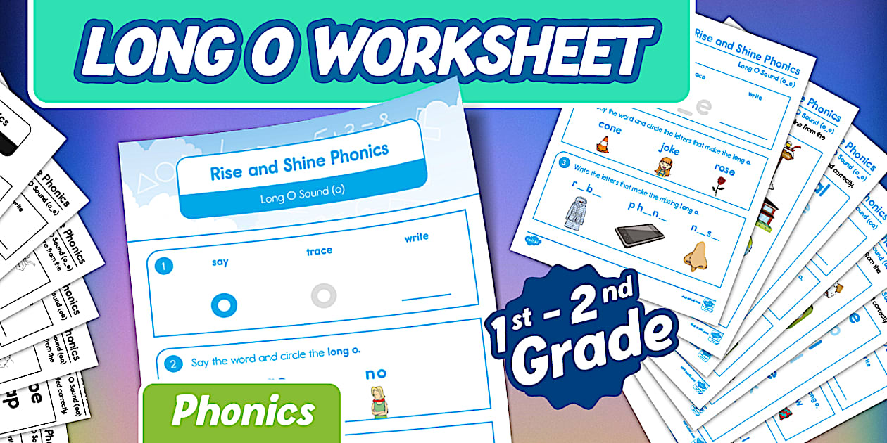 Rise and Shine Phonics: Long O Sound Worksheet for 1st-2nd Grade