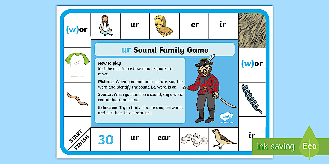 'ur' Sound Family Game - Ur Sound Family Game (teacher made)