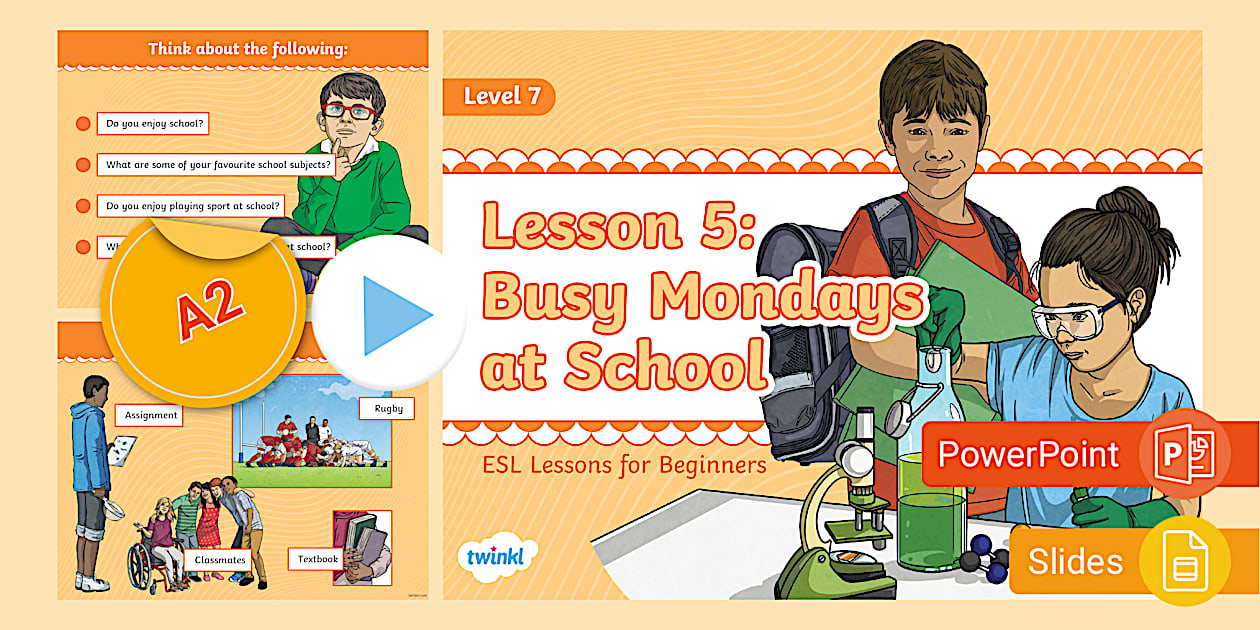 ESL Curriculum Level 7, Lesson 5 (teacher made) - Twinkl