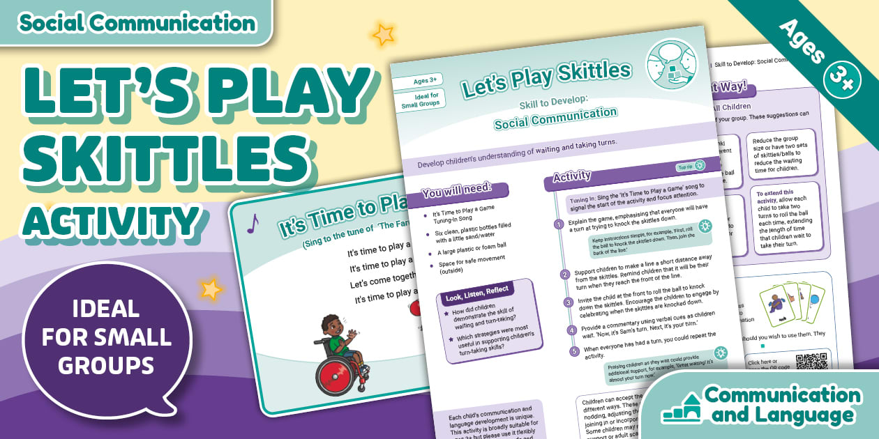 EYFS Let's Play Skittles| Communication & Language (Ages 3+)