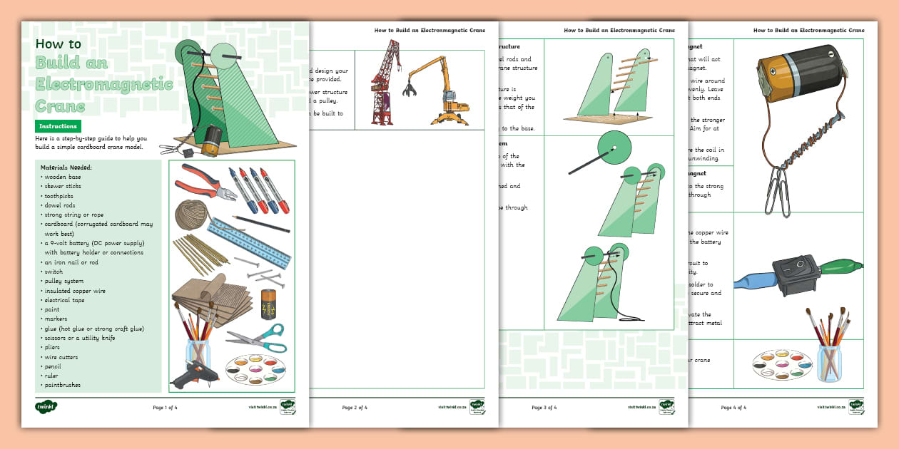 Grade 7 Technology Project Electromagnetic Crane - Twinkl ZA