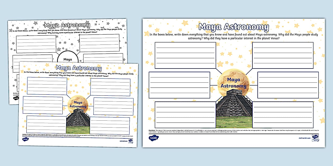 Maya Astronomy Mind Map (teacher made) - Twinkl