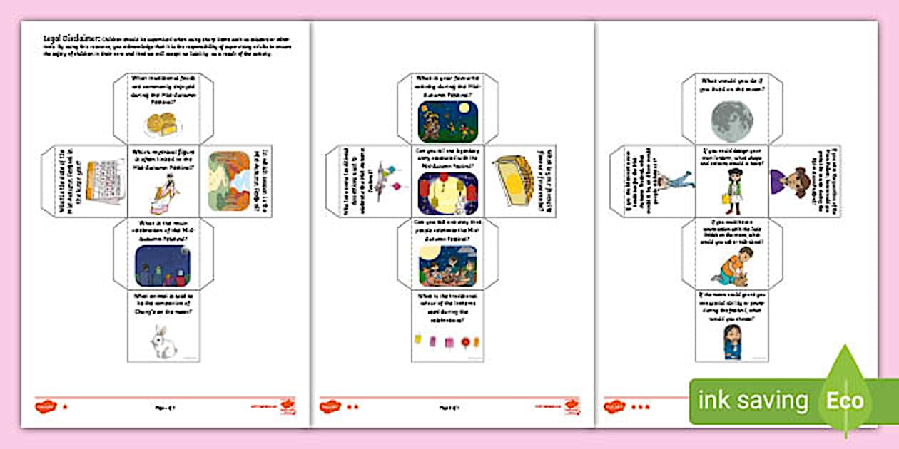 Mid-Autumn Festival Quiz Dice (teacher made) - Twinkl