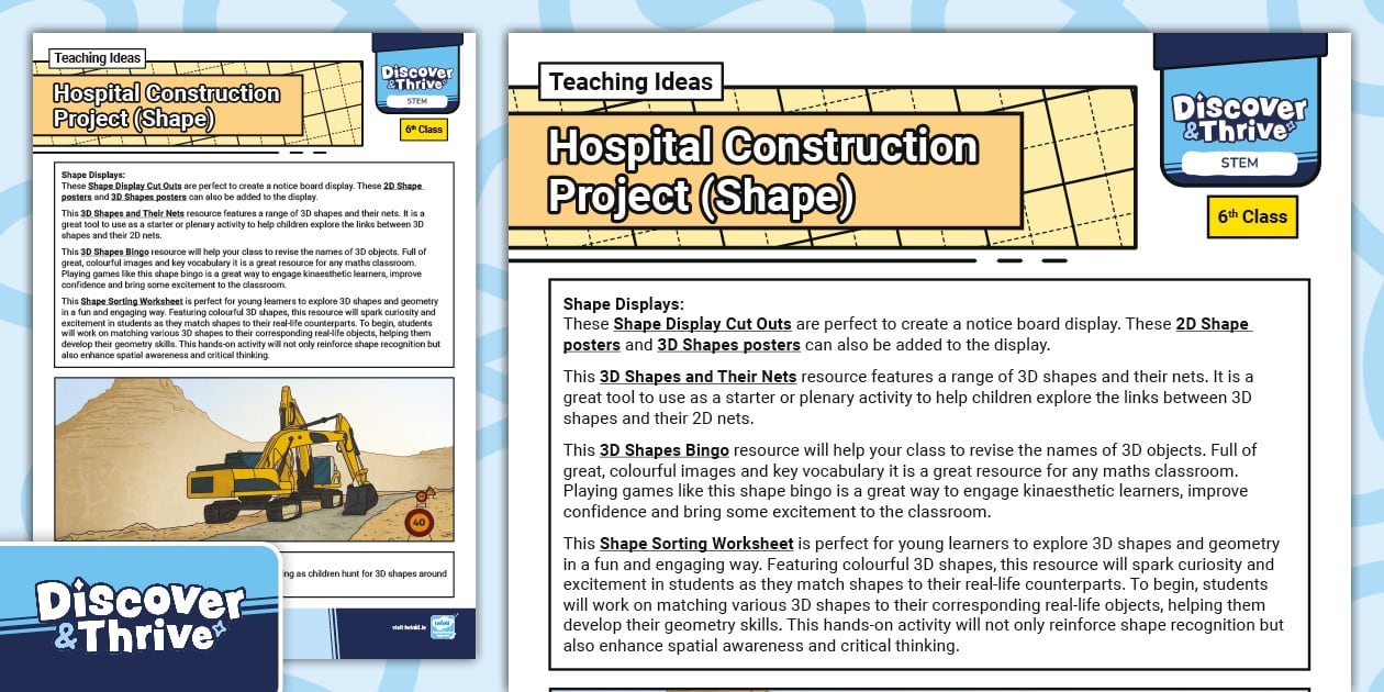 Hospital Construction Project (Shape) Teaching Ideas