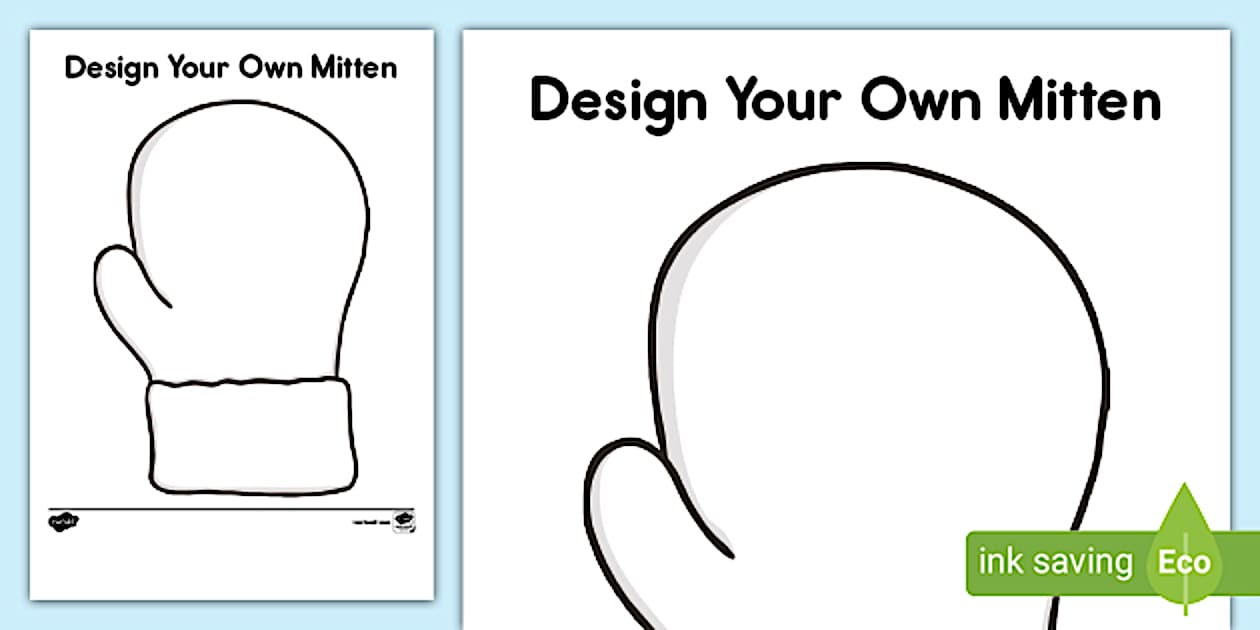 The Mitten Story Design Your Own Mitten - Twinkl