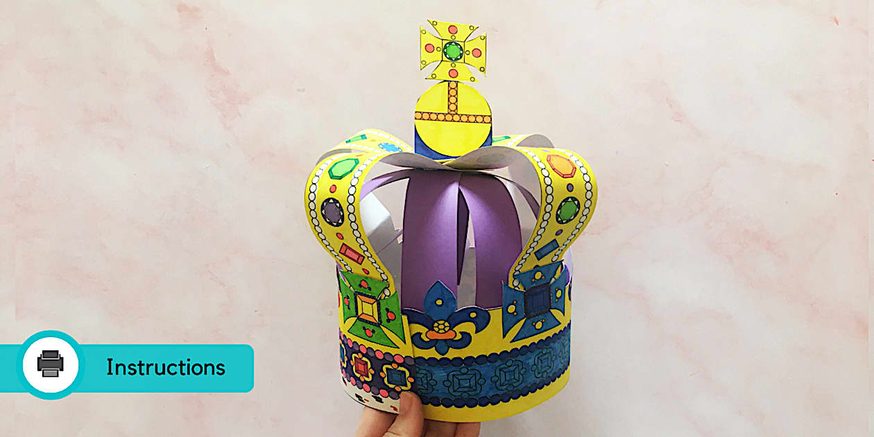 Coronation Crown Craft Printable | Coronation Crafts