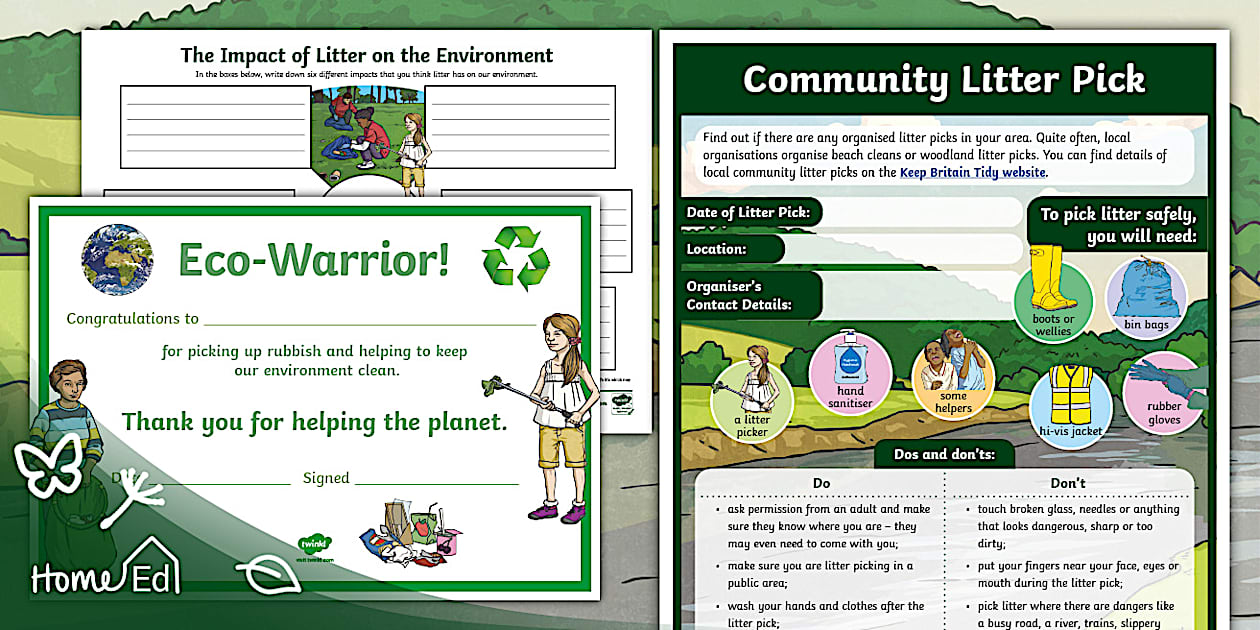 Litter Picking Resource Pack (teacher made) - Twinkl