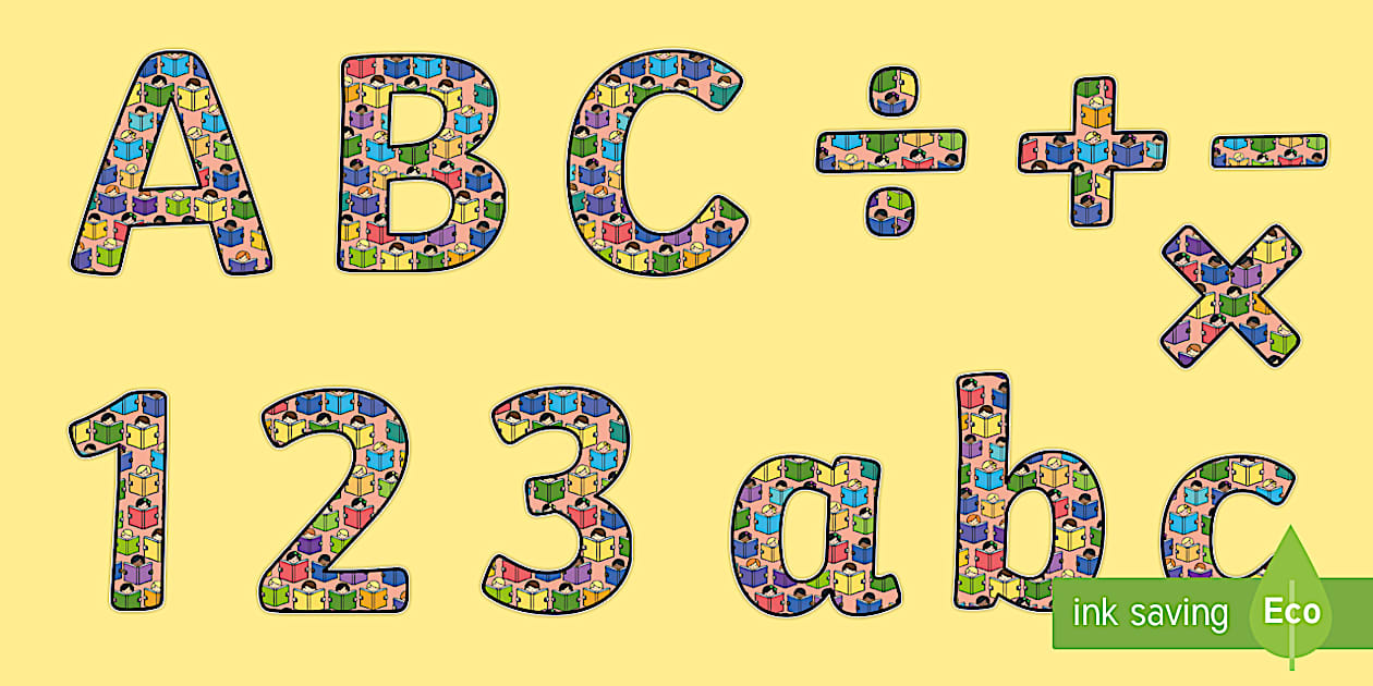 Editable Reading Book Display Lettering (teacher made)