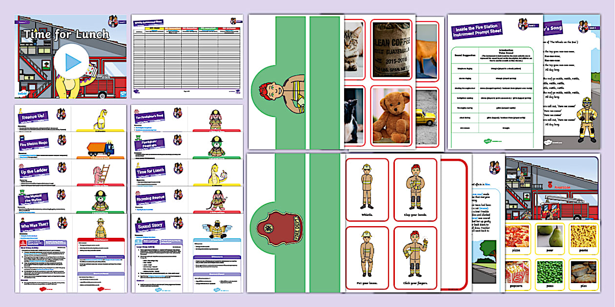 Twinkl Phonics ' Firefighters' - Level 1 Week 13 Pack