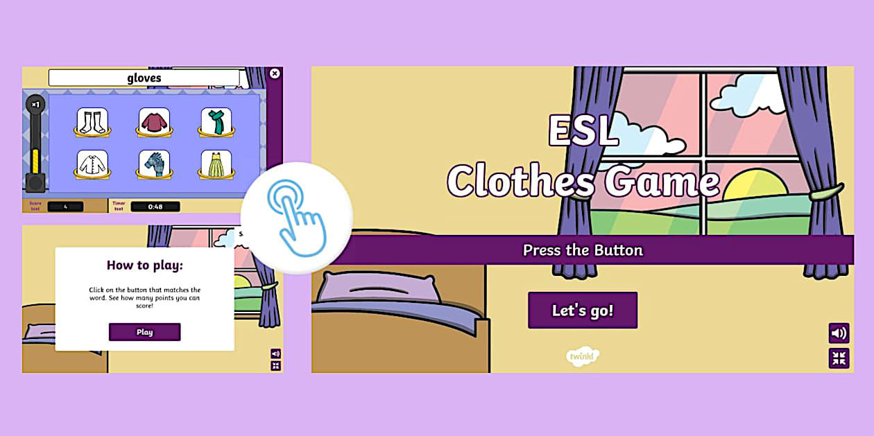 Interactive Clothes ESL Games | English Language Learning