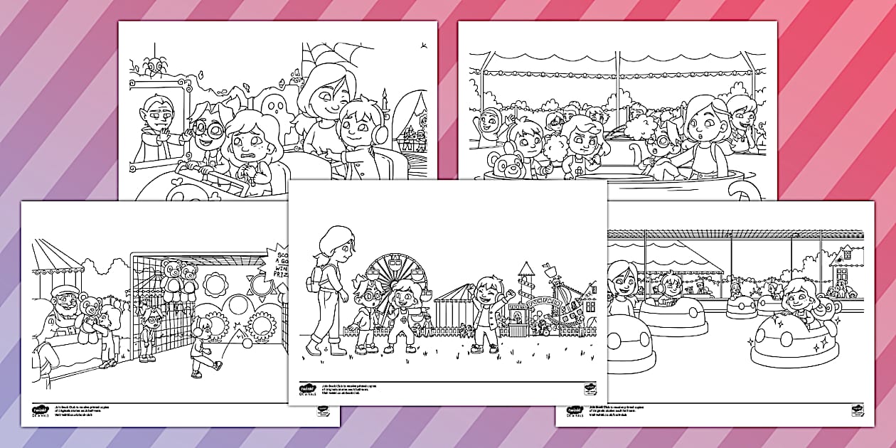 The Feelings Fair Colouring Pages (Teacher-Made) - Twinkl