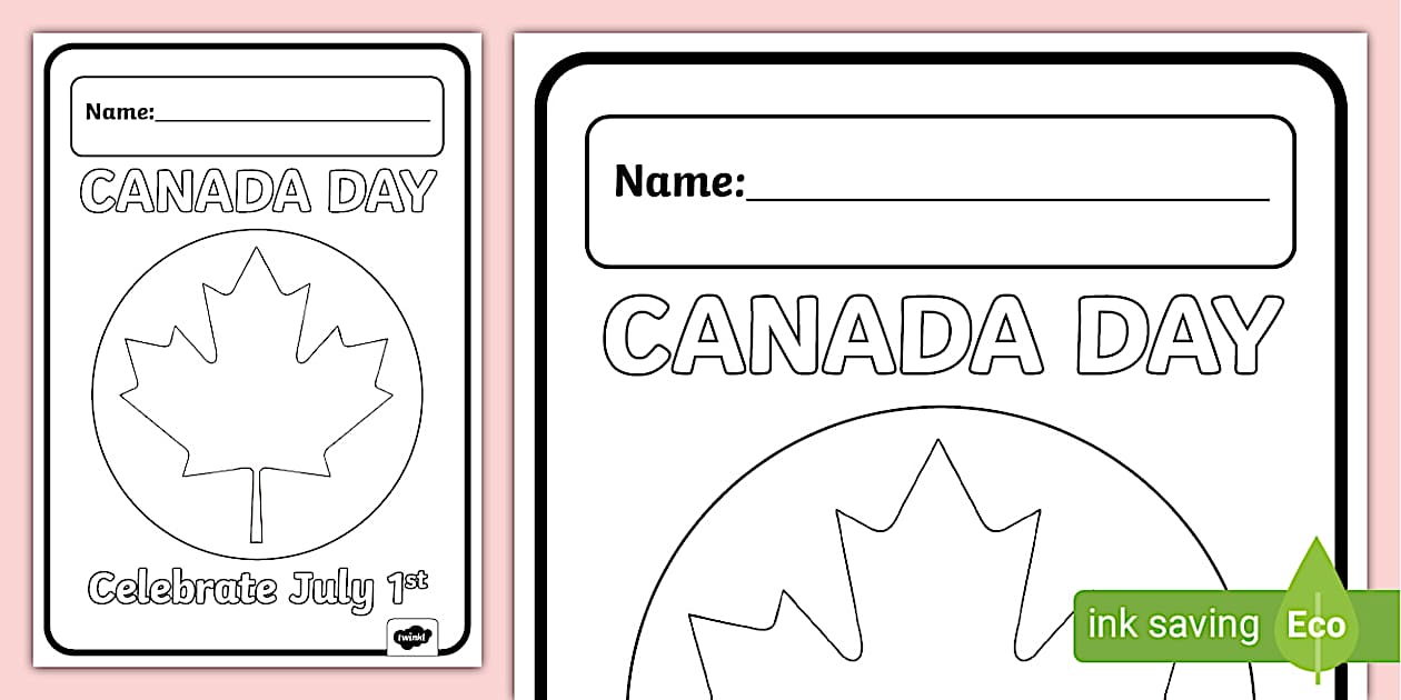 Canada Day Colouring Book Cover | Twinkl | Canada Day | KS1