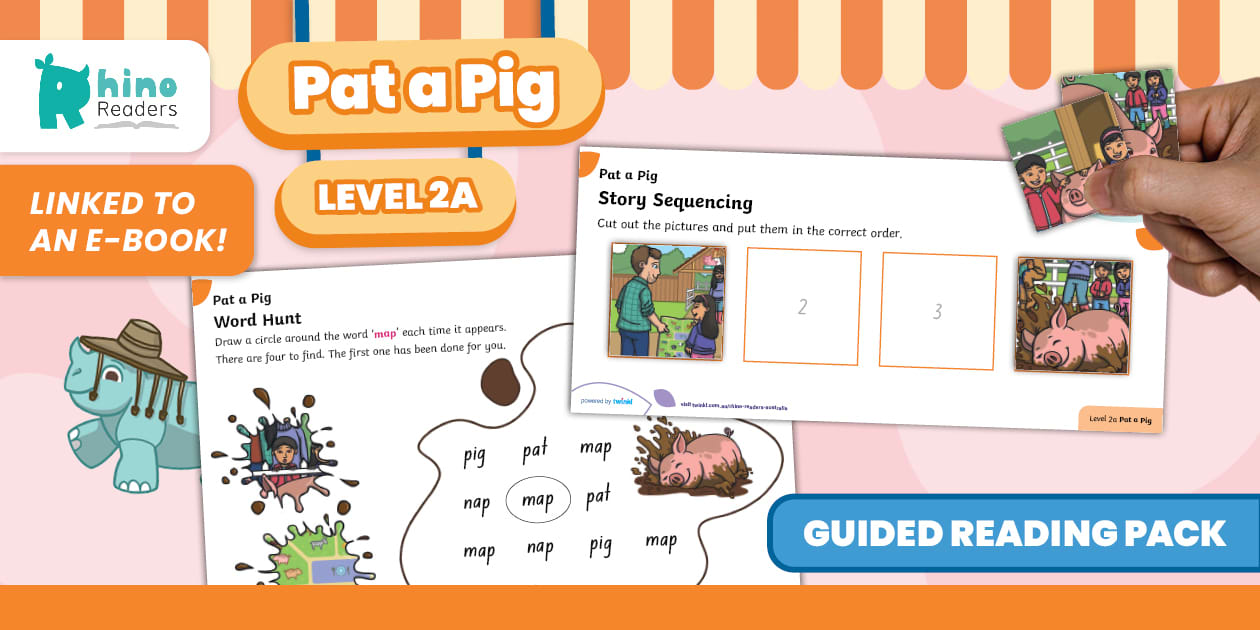 Level 2a Pat a Pig Guided Reading Pack