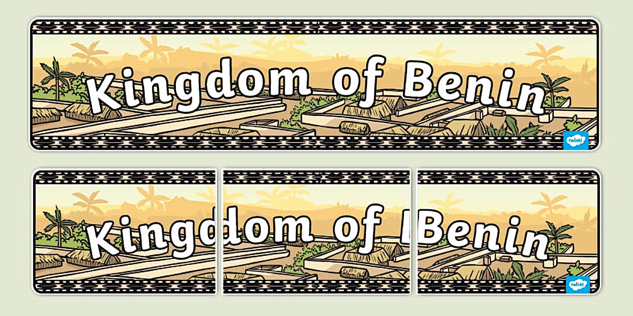 Cursive Kingdom of Benin Display Banner (Teacher-Made)