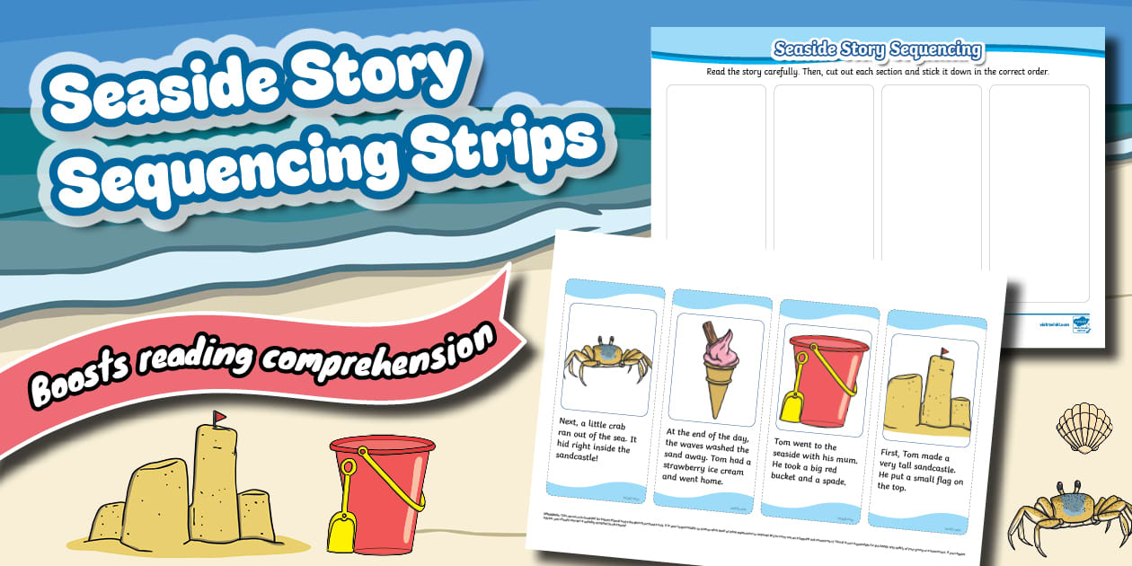 * NEW * Seaside Story Sequencing Strips