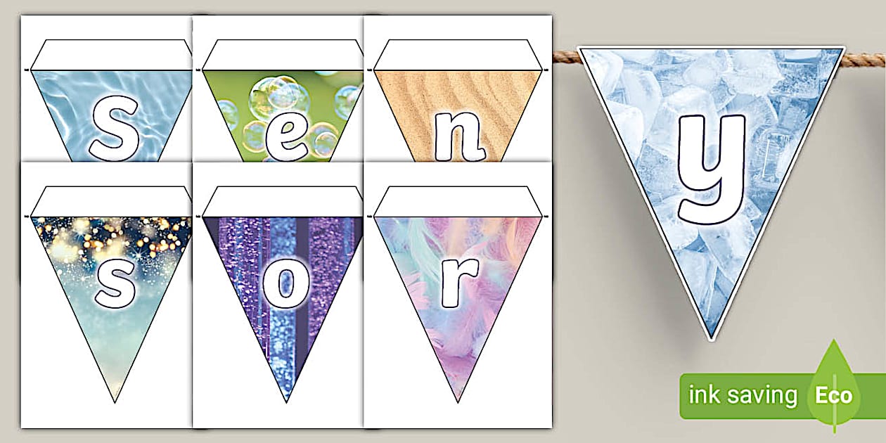 Sensory Area Display Bunting | Display | Sensory | Twinkl