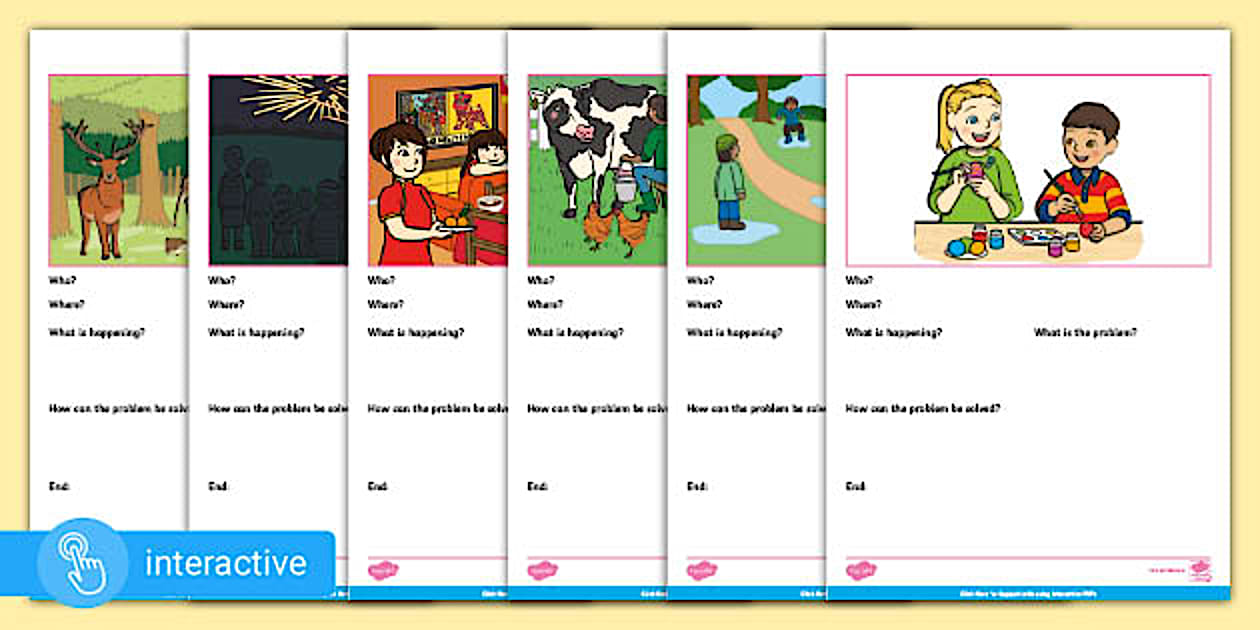 Interactive Story Telling Template - SEND Resource - Twinkl