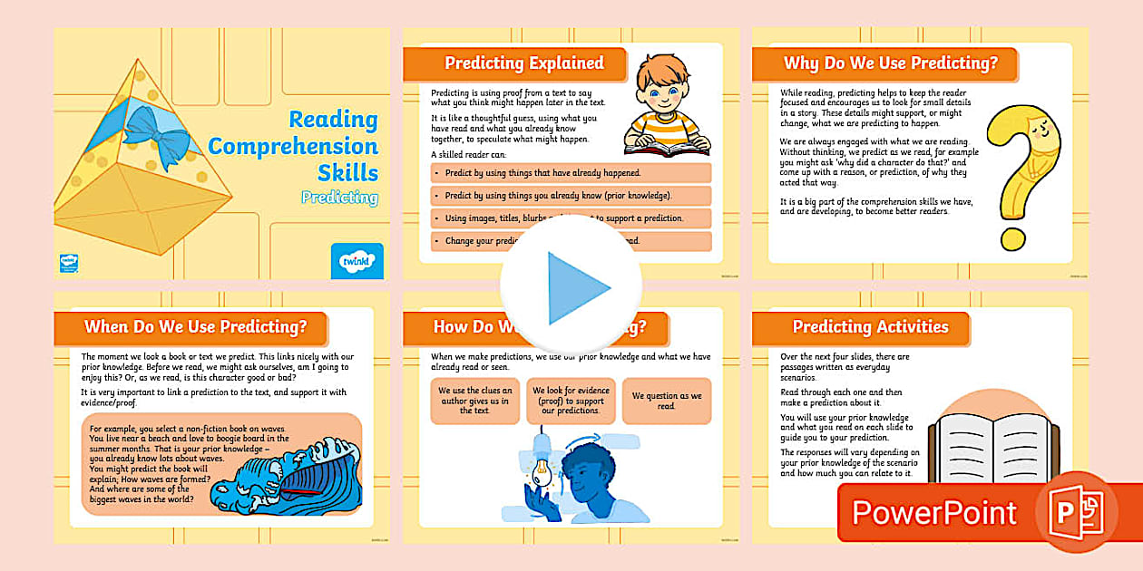 Reading Comprehension Skills: Predicting PowerPoint (Year 3-4)
