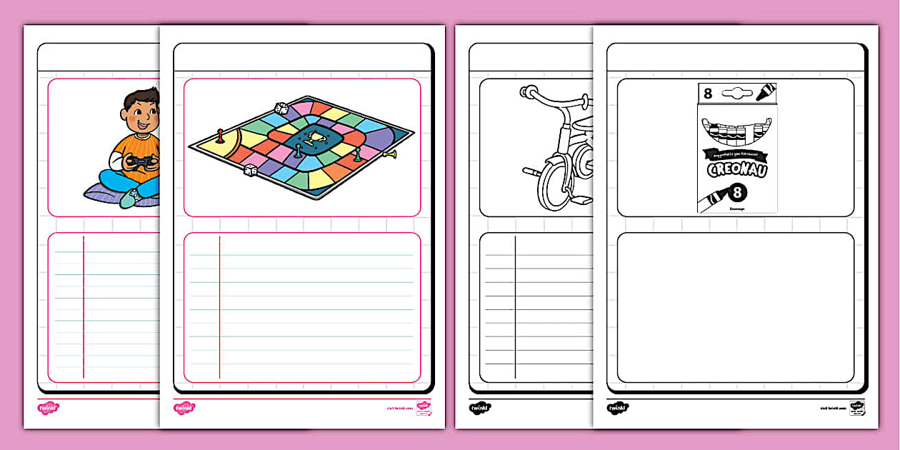 Toy Writing Frames (teacher made) - Twinkl