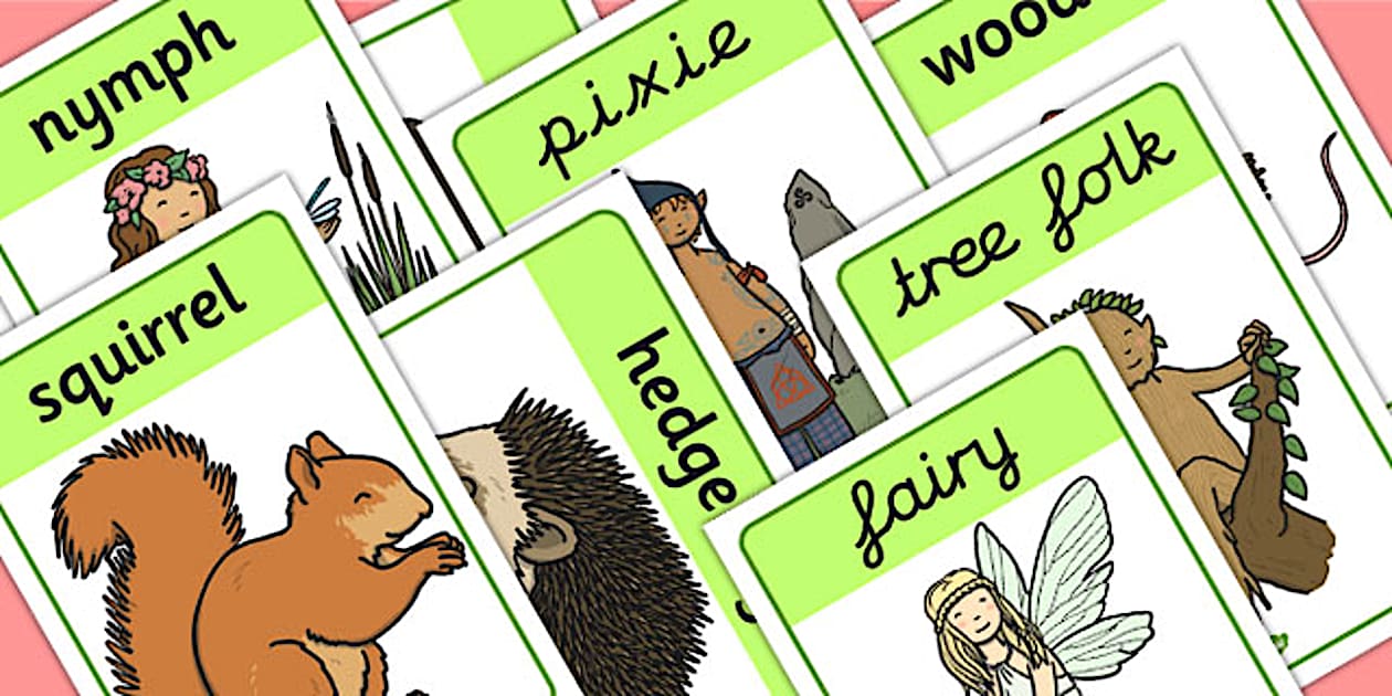Cursive Woodland Creatures Display Posters - Twinkl