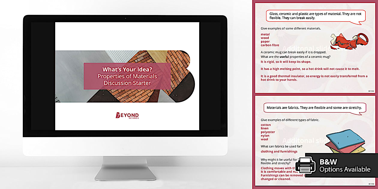 What's Your Idea? Properties of Materials Starter - Twinkl