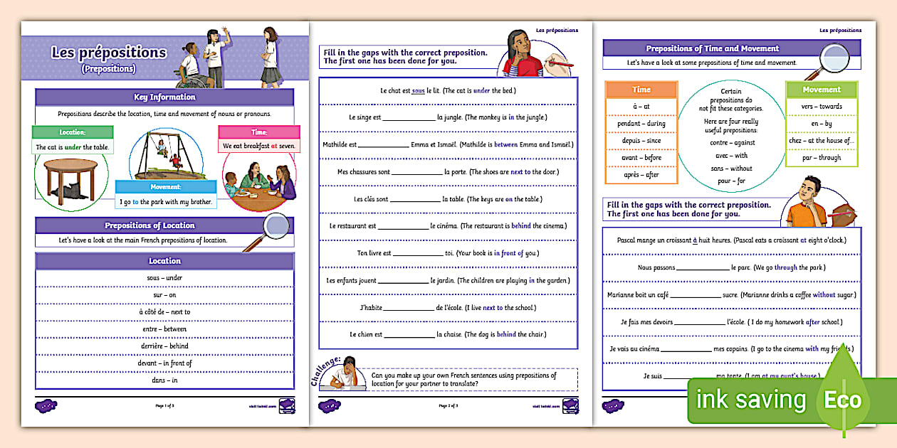 👉 French Prepositions | French Grammar | Prepositions