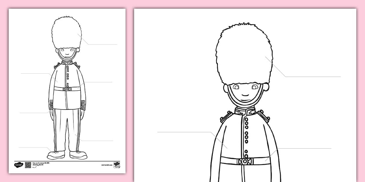 Guard Colouring Sheet (teacher made) - Twinkl