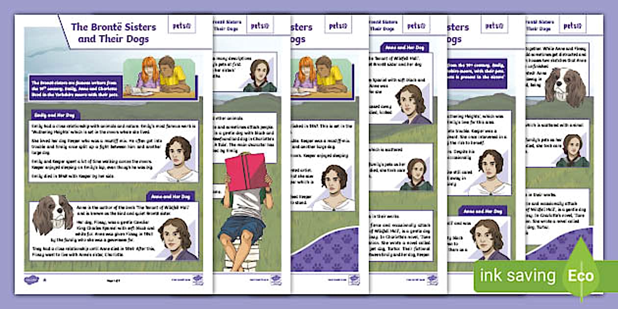 The Brontë Sisters and Their Dogs LKS2 Reading Comprehension