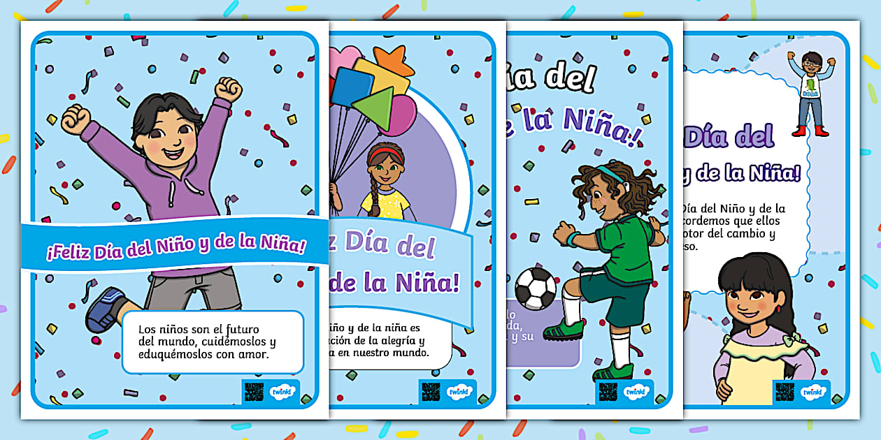 Carteles: Día del Niño y de la Niña - Twinkl